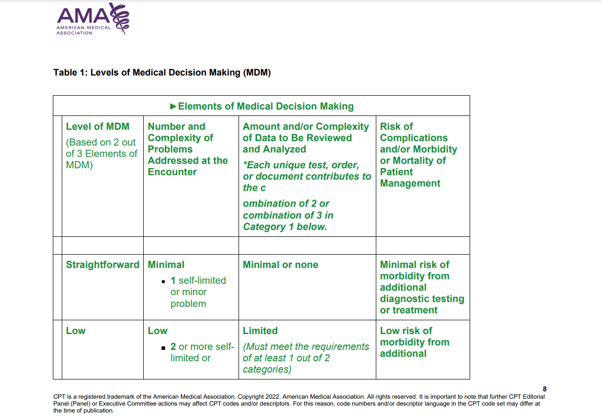 Evaluation and Management (E/M) Services Guidelines - 2023