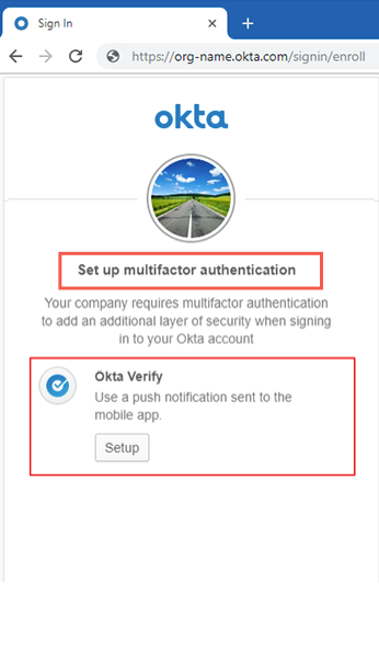 Set up Okta Verify on Android device