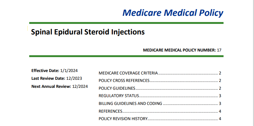 Spinal Epidural Steroid Injection